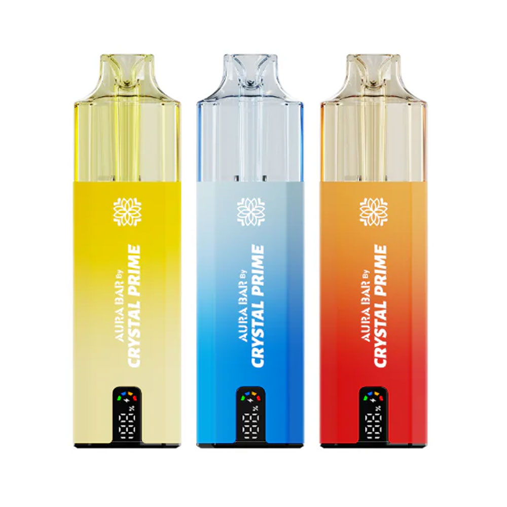 Buy Crystal Prime Aura Bar 10K Disposable Vape | 2 For £20