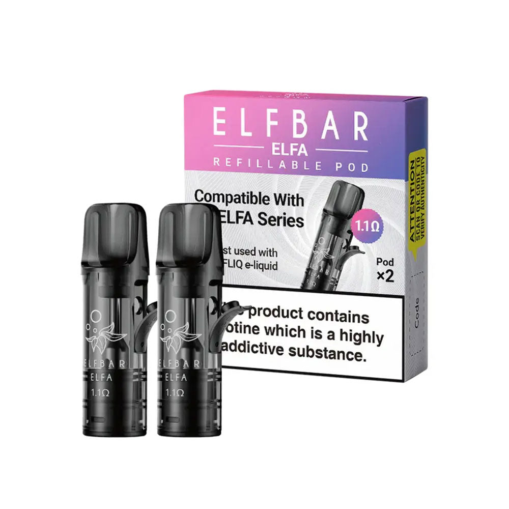 Elf Bar Elfa Refillable Pods | 2ml MTL Vape Pods