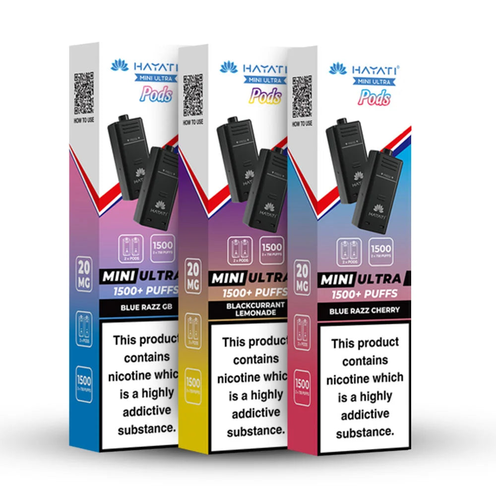 Buy Hayati Ultra Mini 1500 Prefilled Pods | Dual Flavour