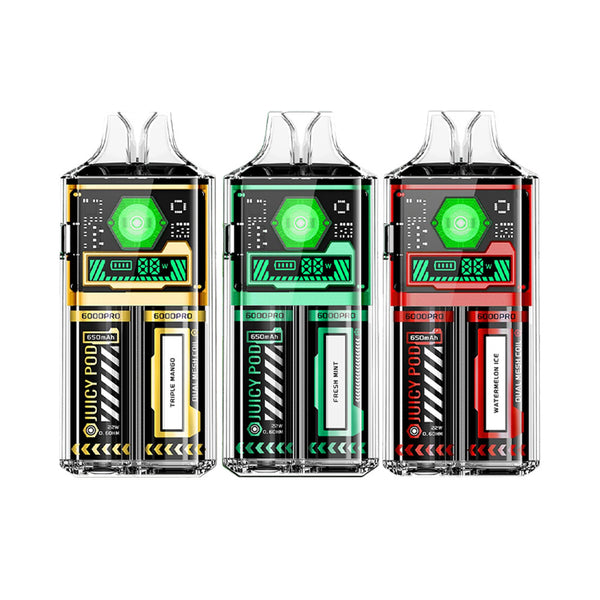 Juicy Pod 6000 Pro Disposable Vape Kit | 3 For £15