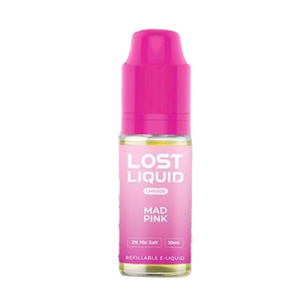 Mad Pink Lost Liquid LM600 10ml Nic Salt E Liquid