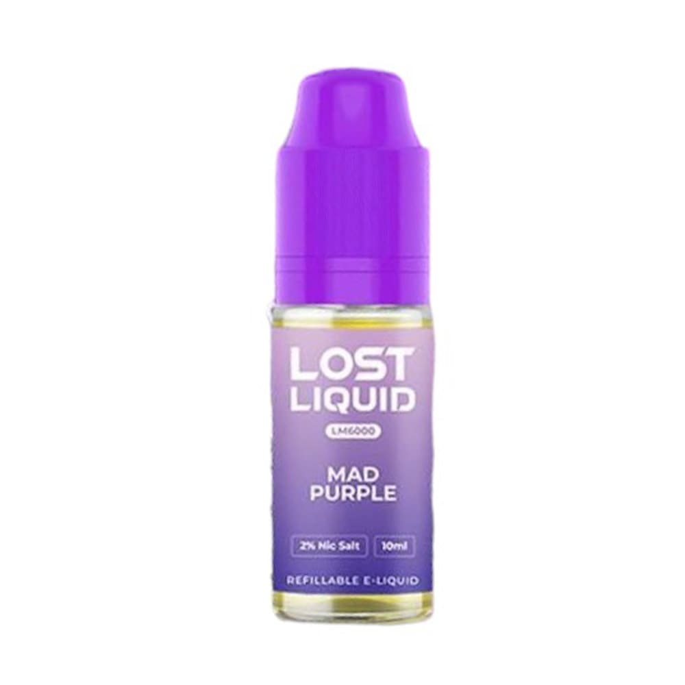 Mad Purple Lost Liquid LM600 10ml Nic Salt E Liquid
